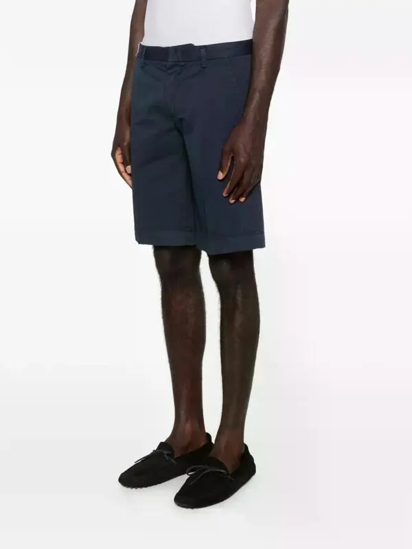 ENTRE AMIS Danubio Belt-loop Shorts - Blue