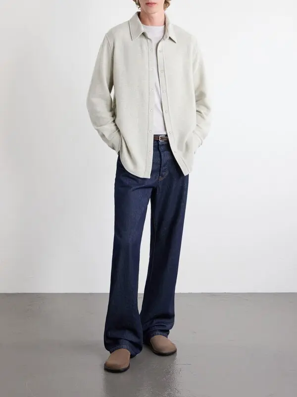 GOD'S TRUE CASHMERE Pearlescente Ombre Checked Cashmere Shirt