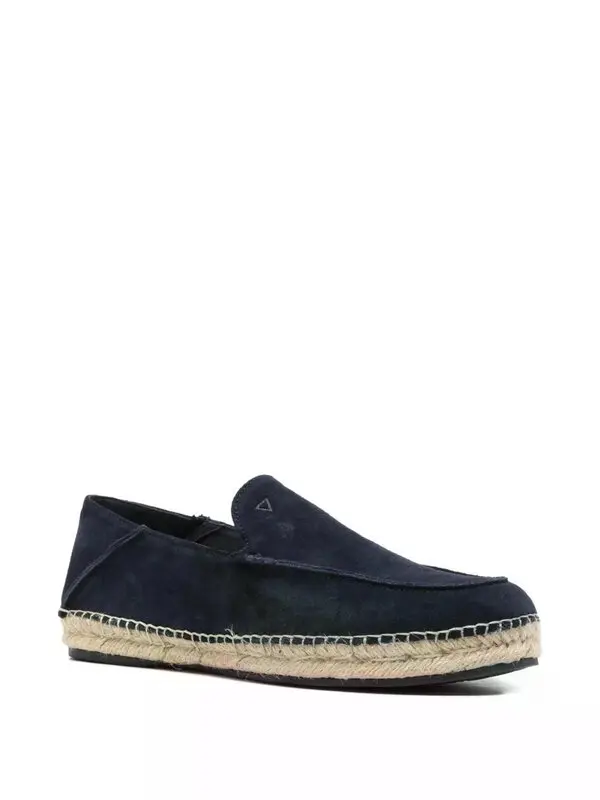 Guess Suede Espadrille Loafers - Blue