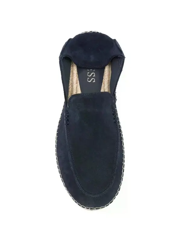 Guess Suede Espadrille Loafers - Blue