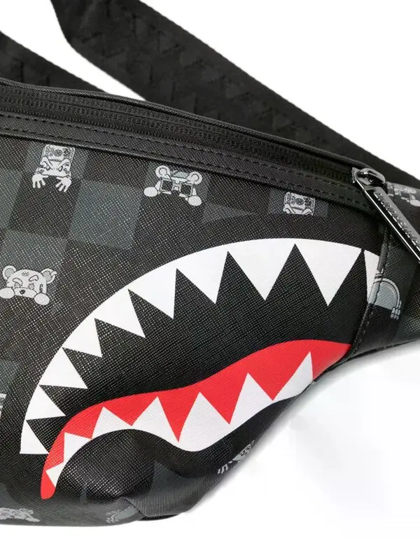 SPRAYGROUND Shark Mouth Checkered Belt Bag