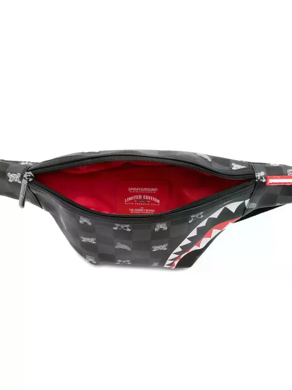 SPRAYGROUND Shark Mouth Checkered Belt Bag