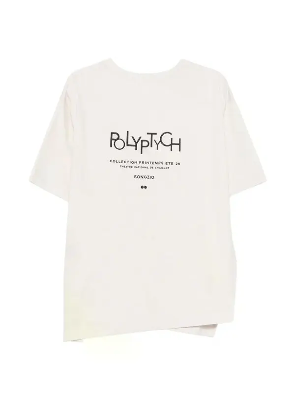 SONGZIO Asymmetric-hem Side-slit T-shirt