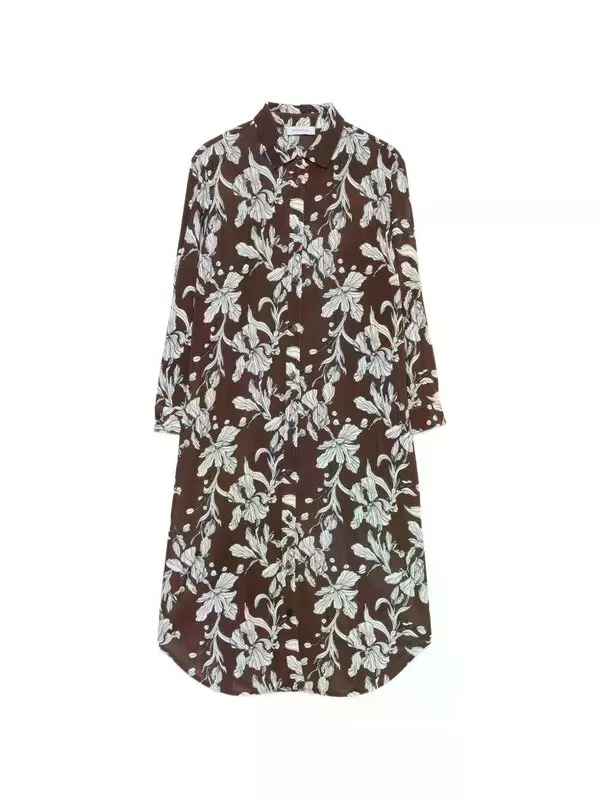 ROSSO 35 Floral Print Midi Dress