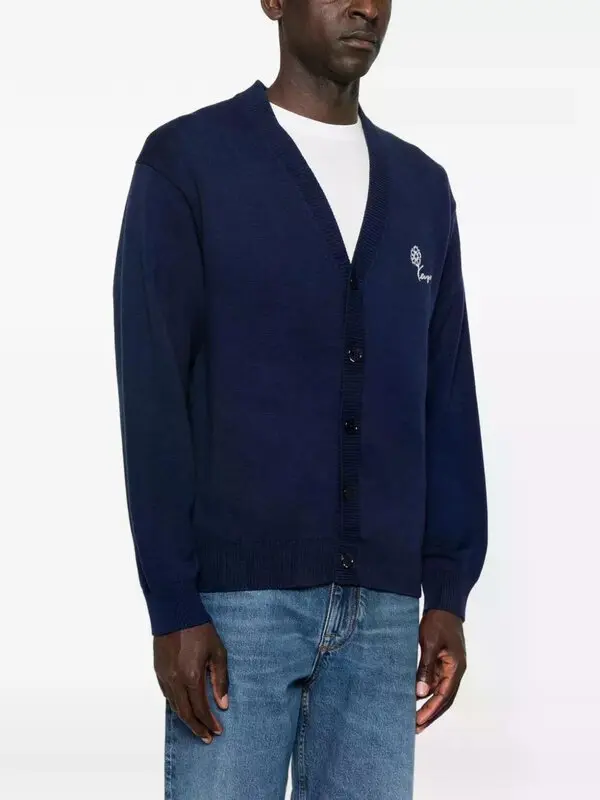 Kenzo Floral Embroidered V-neck Cardigan