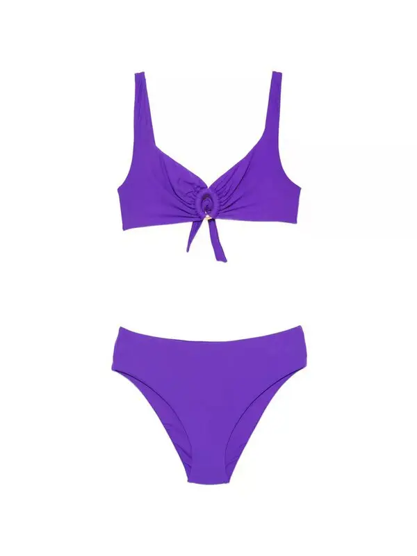 FISICO Ring Detail Knotted Bikini - Purple