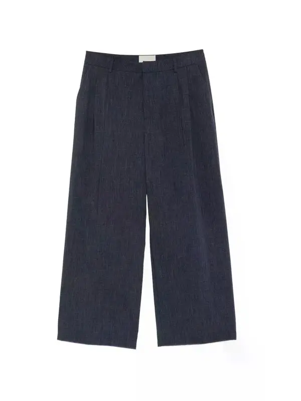 THESTROY Pleated Wide-leg Trousers