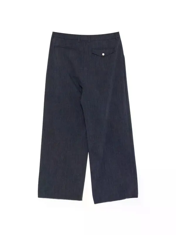 THESTROY Pleated Wide-leg Trousers