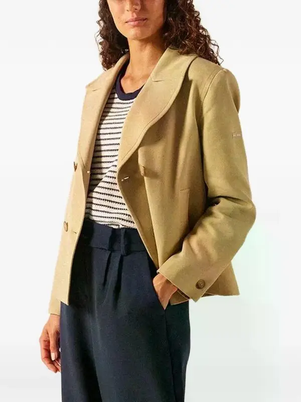 Saint James Double-breasted Notched Lapel Blazer