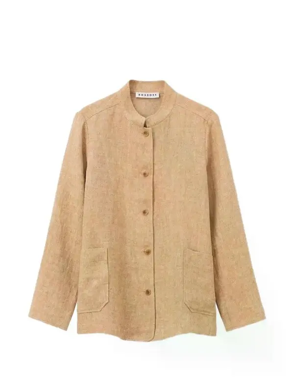 ROSSO 35 Mandarin Collar Patch Pocket Jacket