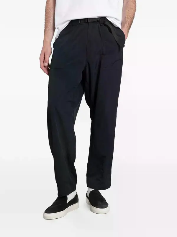 Maison Kitsuné Belted Logo-print Technical Trousers