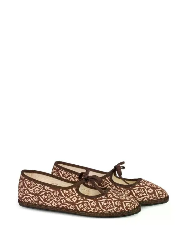 VIBI VENEZIA Brigitte Ballet Flats - Brown