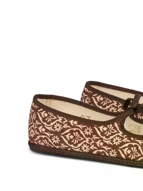 VIBI VENEZIA Brigitte Ballet Flats - Brown