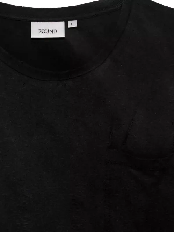 FOUND Distressed-effect Pocket T-shirt