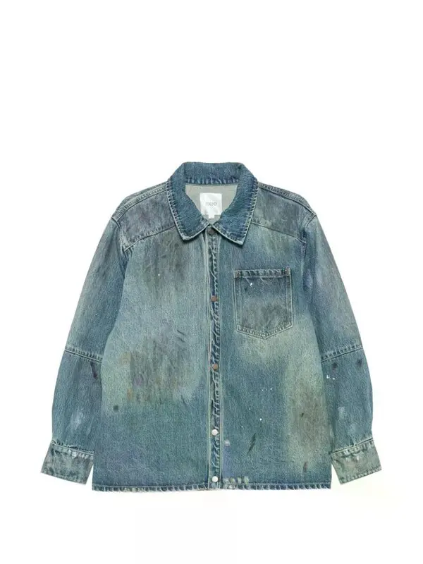 FOUND Distressed Effect Denim Jacket