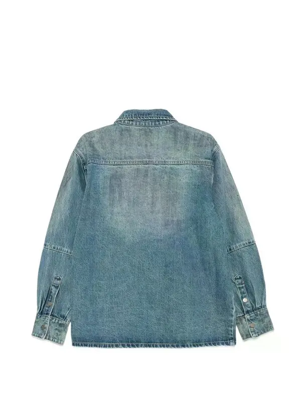 FOUND Distressed Effect Denim Jacket