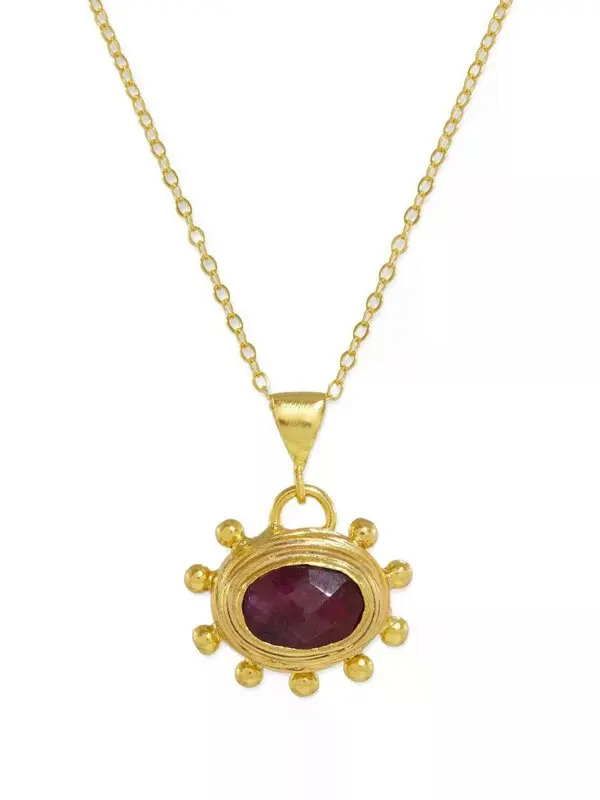 OTTOMAN HANDS Zand Ruby Necklace - Gold