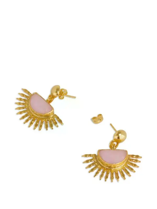 OTTOMAN HANDS Sunrise Rose Quartz Drop Earrings