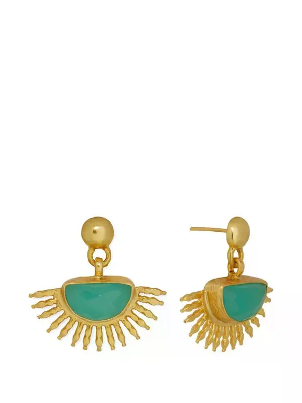 OTTOMAN HANDS Sunrise Chalcedony Drop Earrings - Gold