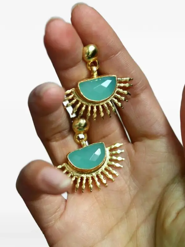 OTTOMAN HANDS Sunrise Chalcedony Drop Earrings