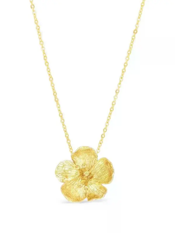 OTTOMAN HANDS Flower Pendant Necklace - Gold