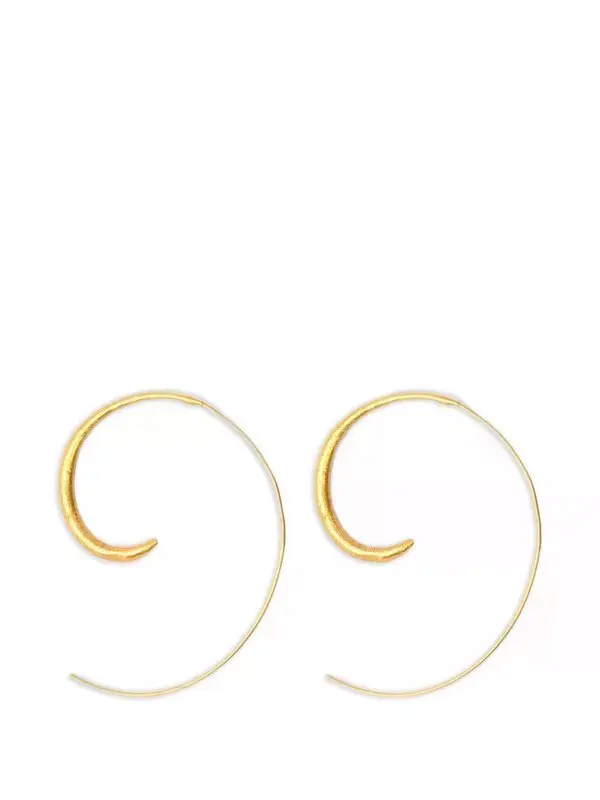 OTTOMAN HANDS Aegina Pull-through Hoop Earrings - Gold
