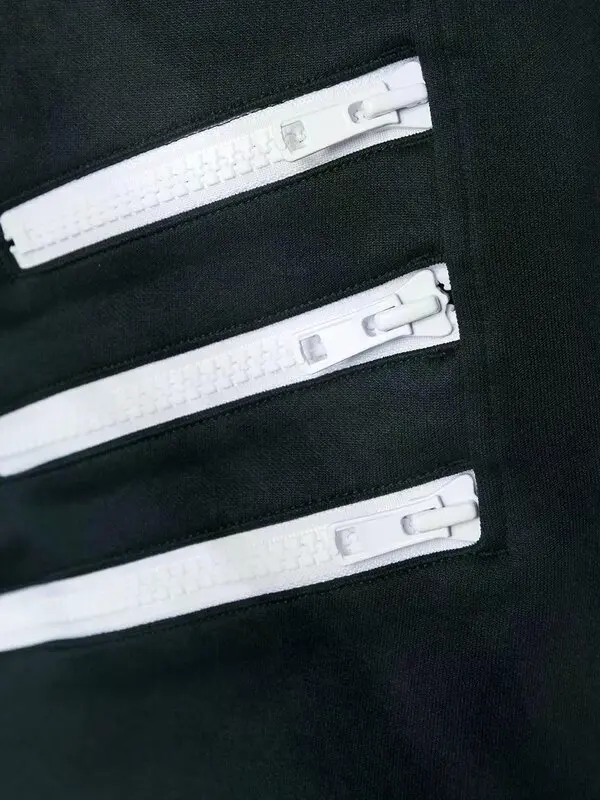 Y3 Striped Detail Zipped Sweatshirt
