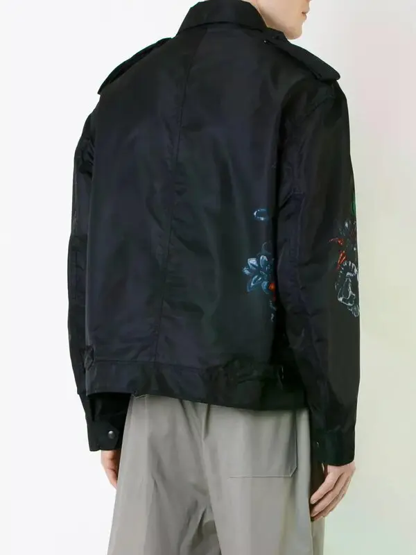 LANVIN Lonely Town Printed Bomber Jacket