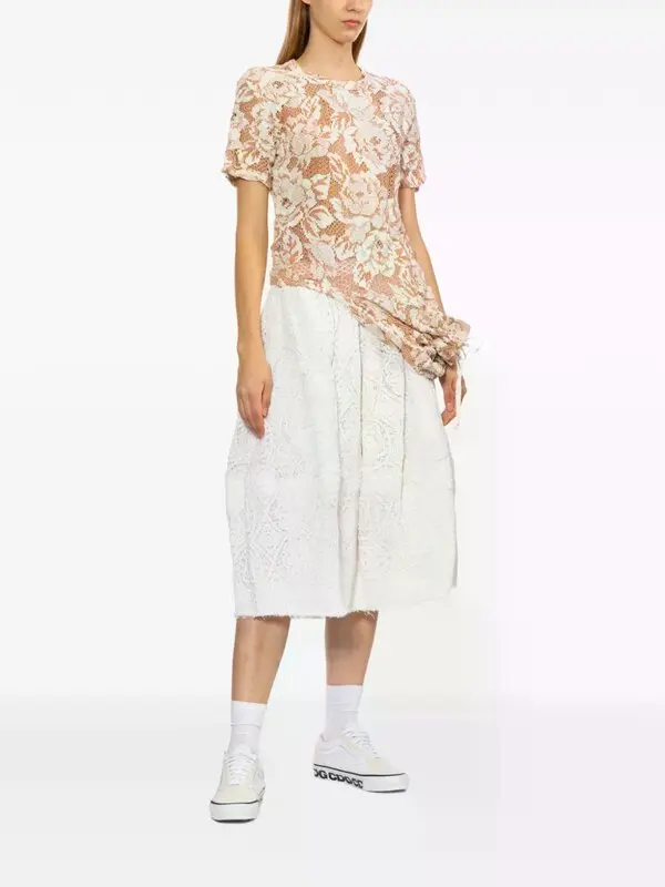 Comme Des Garçons Floral Embroidered Blouse