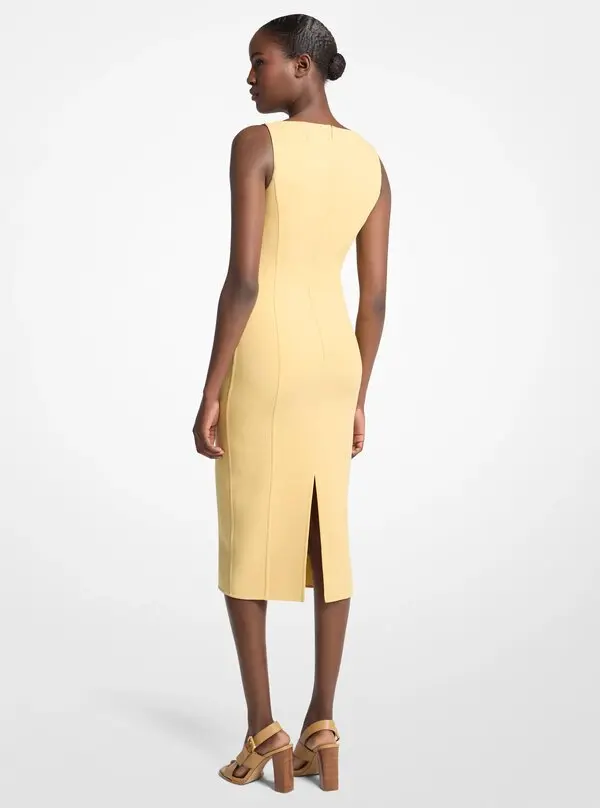 Michael Kors Double Faced Stretch Wool Sheath Dress