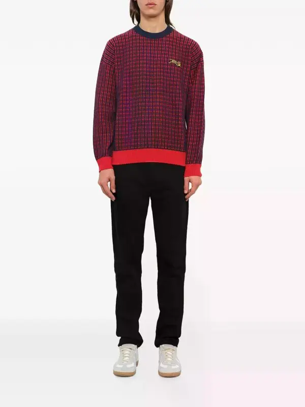 Kenzo Check Knit Crew Neck Sweater