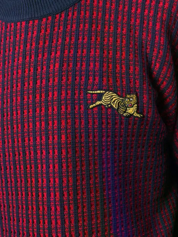 Kenzo Check Knit Crew Neck Sweater