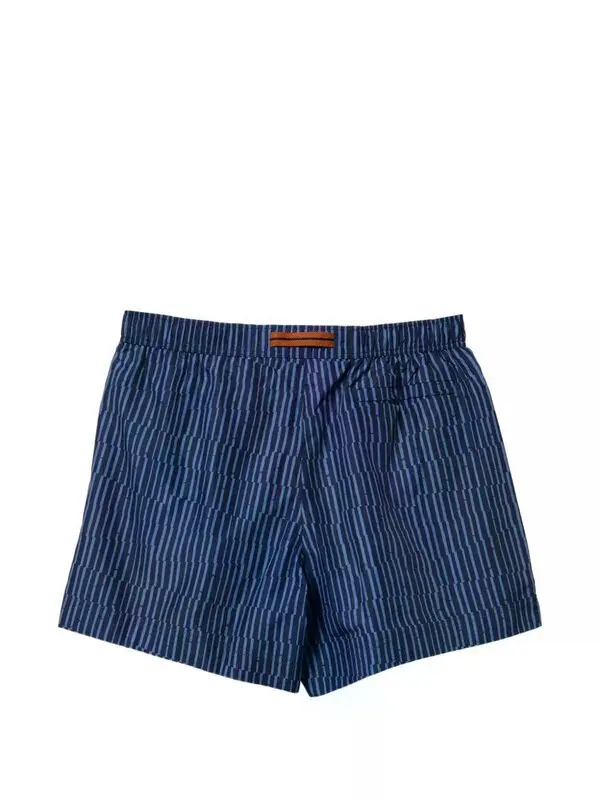 Zegna Striped Swim Shorts
