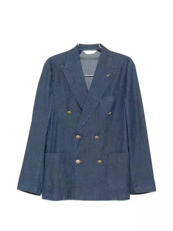 PAOLONI Double-breasted Peak-lapels Blazer