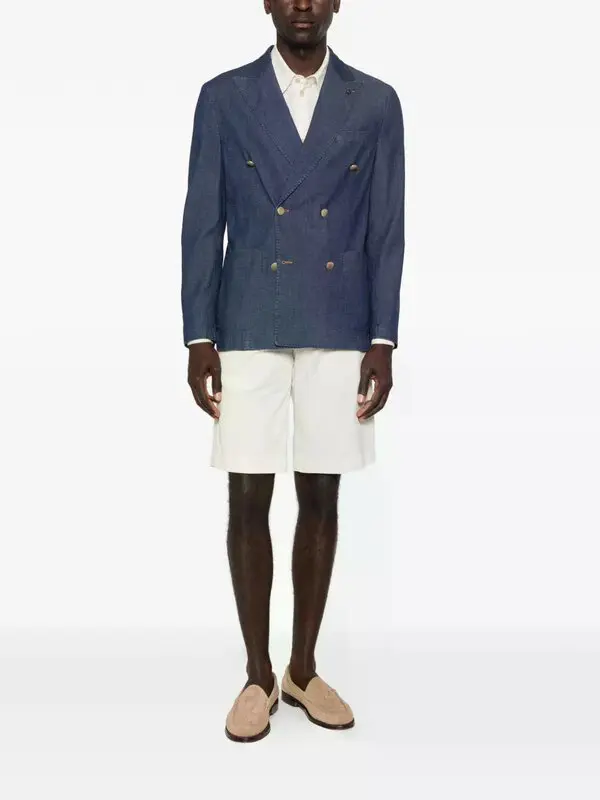 PAOLONI Double-breasted Peak-lapels Blazer