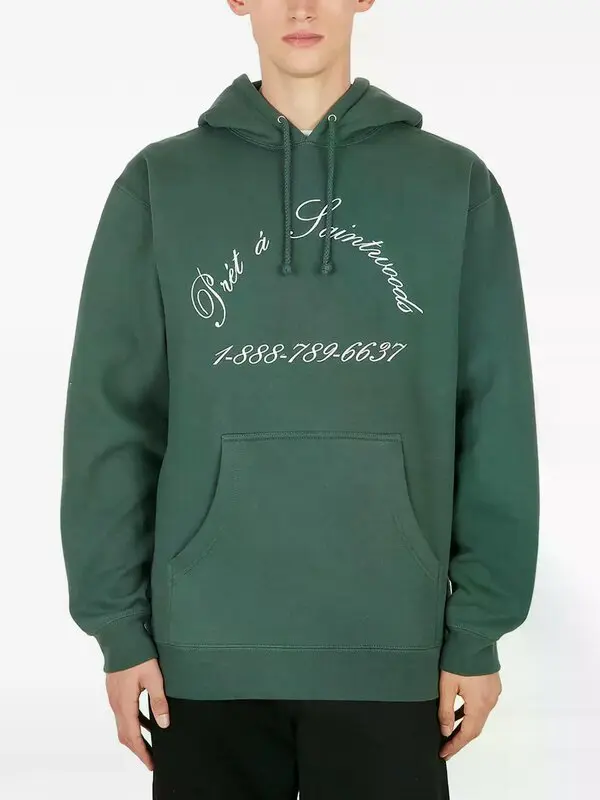 SAINTWOODS Lettering Embroidered Hoodie