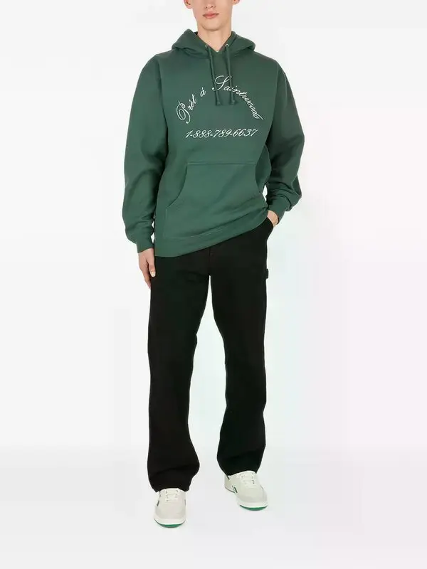 SAINTWOODS Lettering Embroidered Hoodie