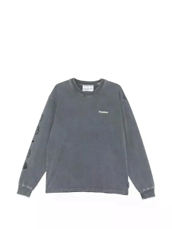 HOPEIUM Text-print Long-sleeve T-shirt