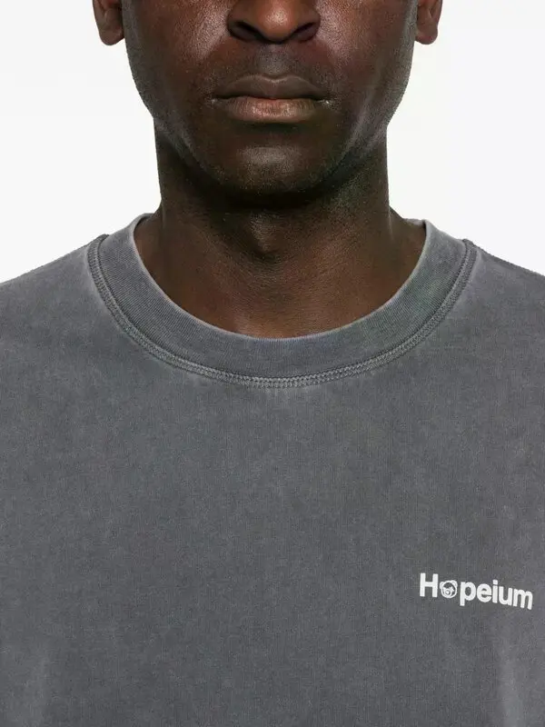 HOPEIUM Text-print Long-sleeve T-shirt