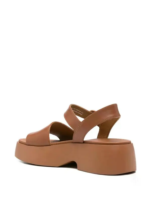 Camper Tasha Buckle-fastening Platform Sandals - Brown