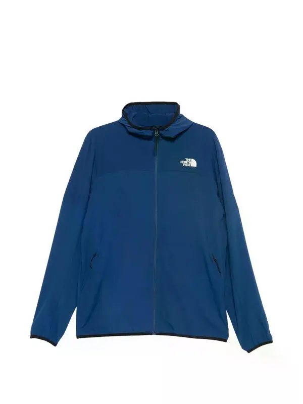 The North Face Logo-print Hooded Jacket - Blue