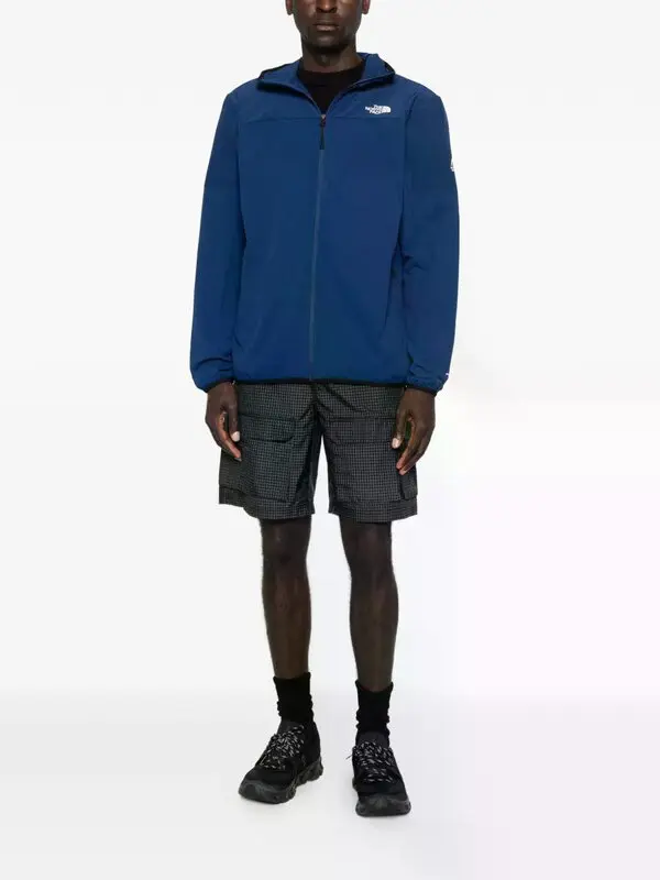 The North Face Logo-print Hooded Jacket - Blue