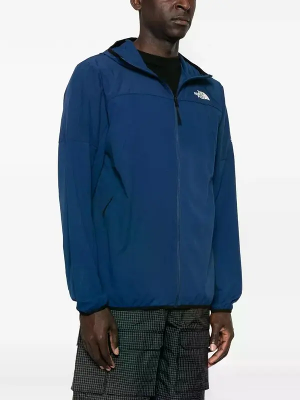 The North Face Logo-print Hooded Jacket - Blue