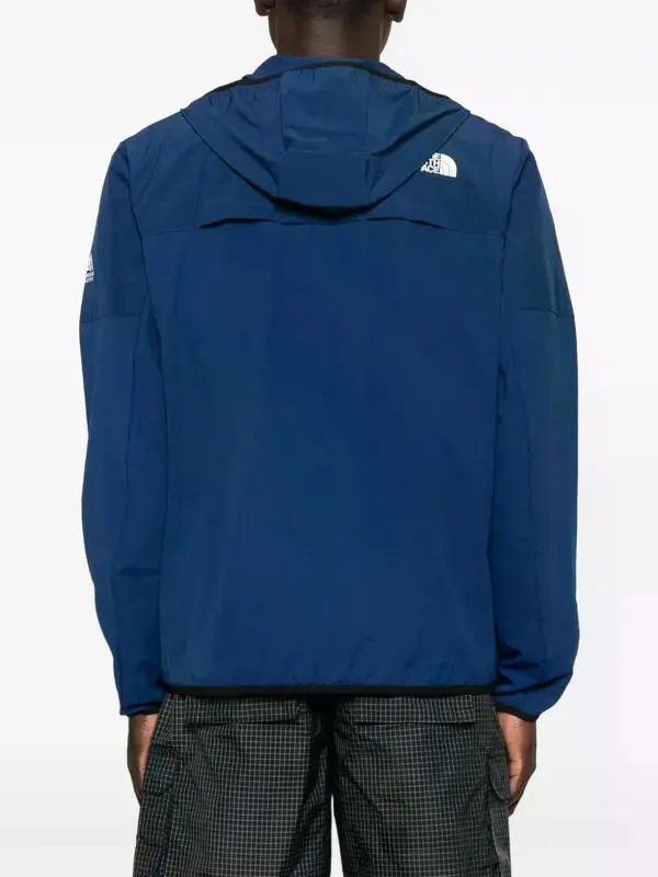 The North Face Logo-print Hooded Jacket - Blue