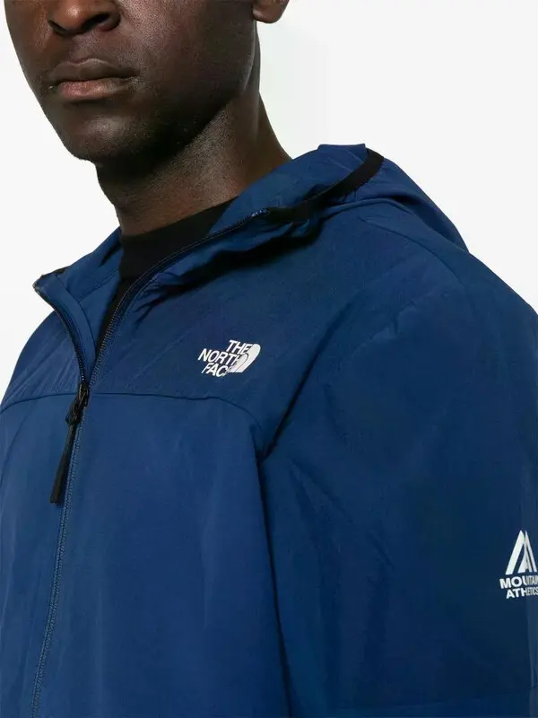 The North Face Logo-print Hooded Jacket - Blue