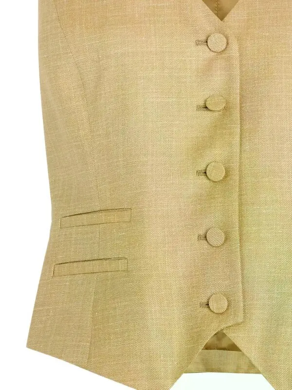 Gabriela Hearst V-neck Waistcoat - Neutrals
