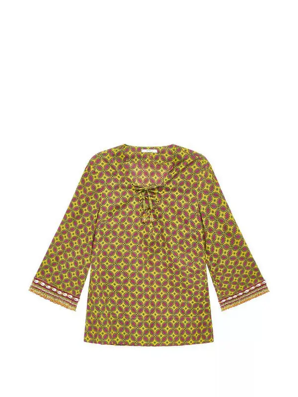 Malìparmi Floral Spin Bead-embellished Kaftan