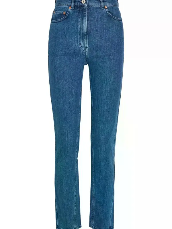 Another Tomorrow Button-fastening Jeans - Blue