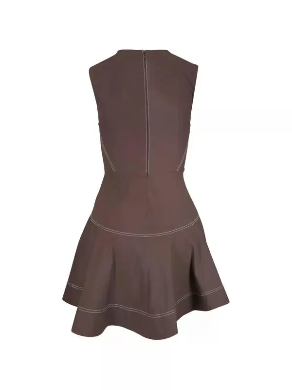 Veronica Beard Sleeveless Dress With Contrast Stitching