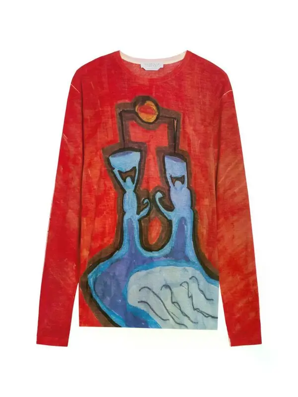 Gabriela Hearst Isaro Graphic Print Long Sleeve T-shirt
